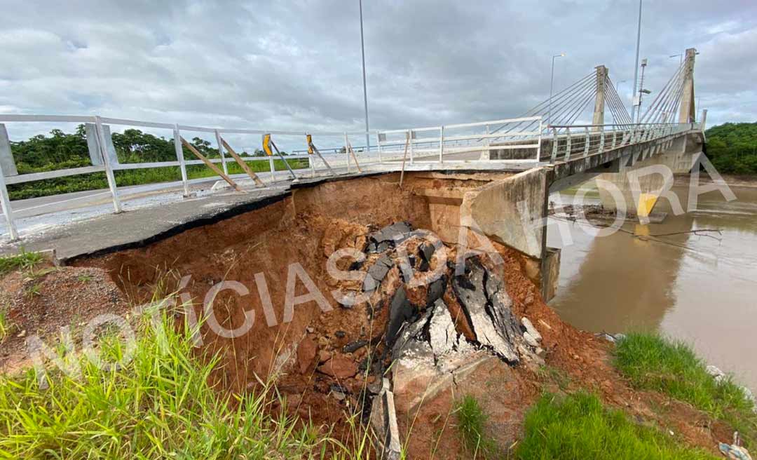 Erosão Provoca Deslizamento Na Cabeceira Da Ponte Do Rio Tarauacá E